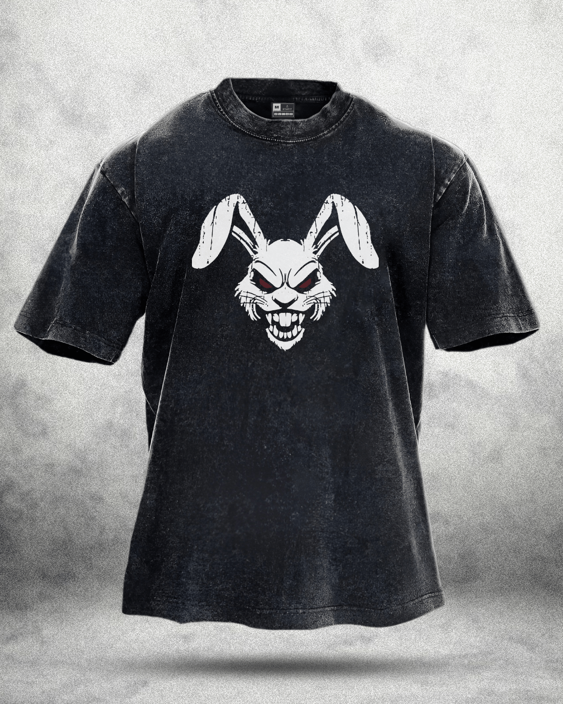 RABBIT RED EYE WASHED T-SHIRT – Gymfit